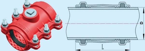 Axially Restrained Repair Clamp for Plastic Piping